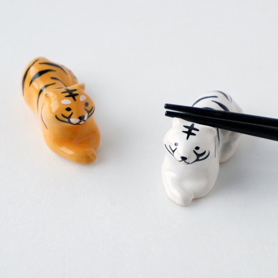 White Tiger Chopstick Rest | Five Elements Home