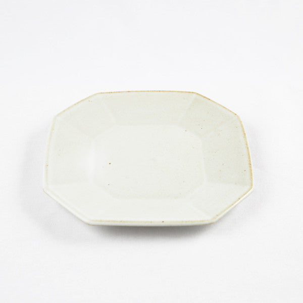 Octagonal Plate, White | Five Elements Home