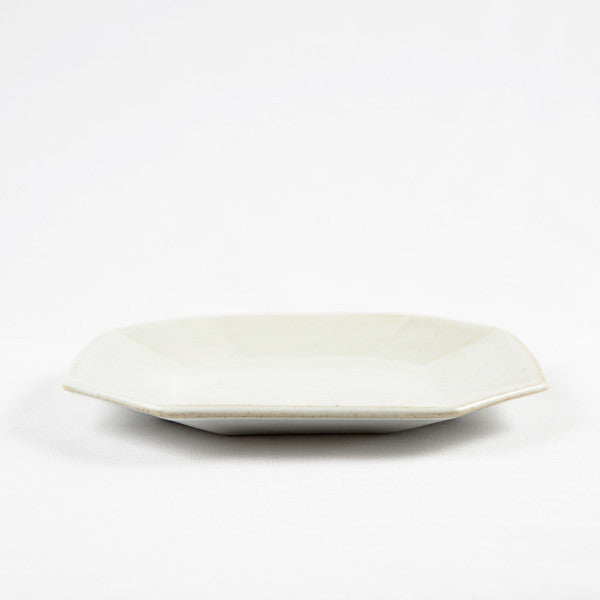 Octagonal Plate, White | Five Elements Home