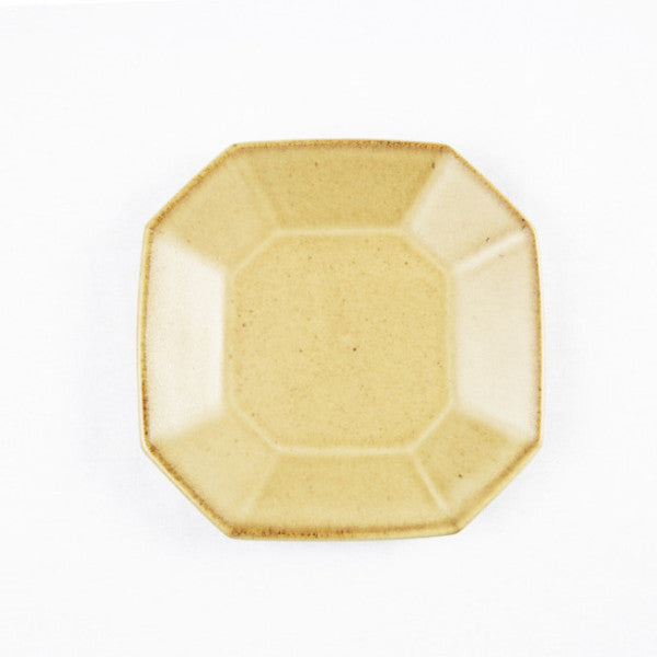 Octagonal Plate, Gold | Five Elements Home
